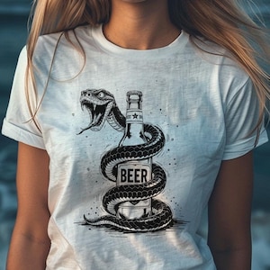 Beer Snake | SVG PNG JPG | Beer Bottle | Coiled Snake | Beer Art | Heat ...