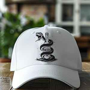Beer Snake | SVG PNG JPG | Beer Bottle | Coiled Snake | Beer Art | Heat ...