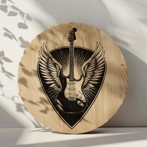 Guitar Wings | SVG PNG JPG | Angel Wings | Electric Guitar | Music Art ...