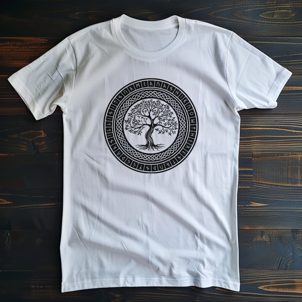 Viking Tree SVG JPG PNG Yggdrasil Sacred Tree Norse Art Sublimation the ...