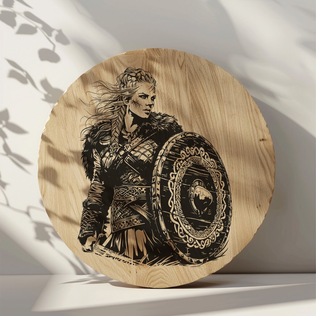 Viking Maiden | PNG | Sublimation | Shield Maiden | Female Warrior ...