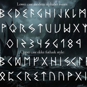 Viking Font | OTF/TTF | Elder Futhark | Nordic Font | Rune Alphabet ...