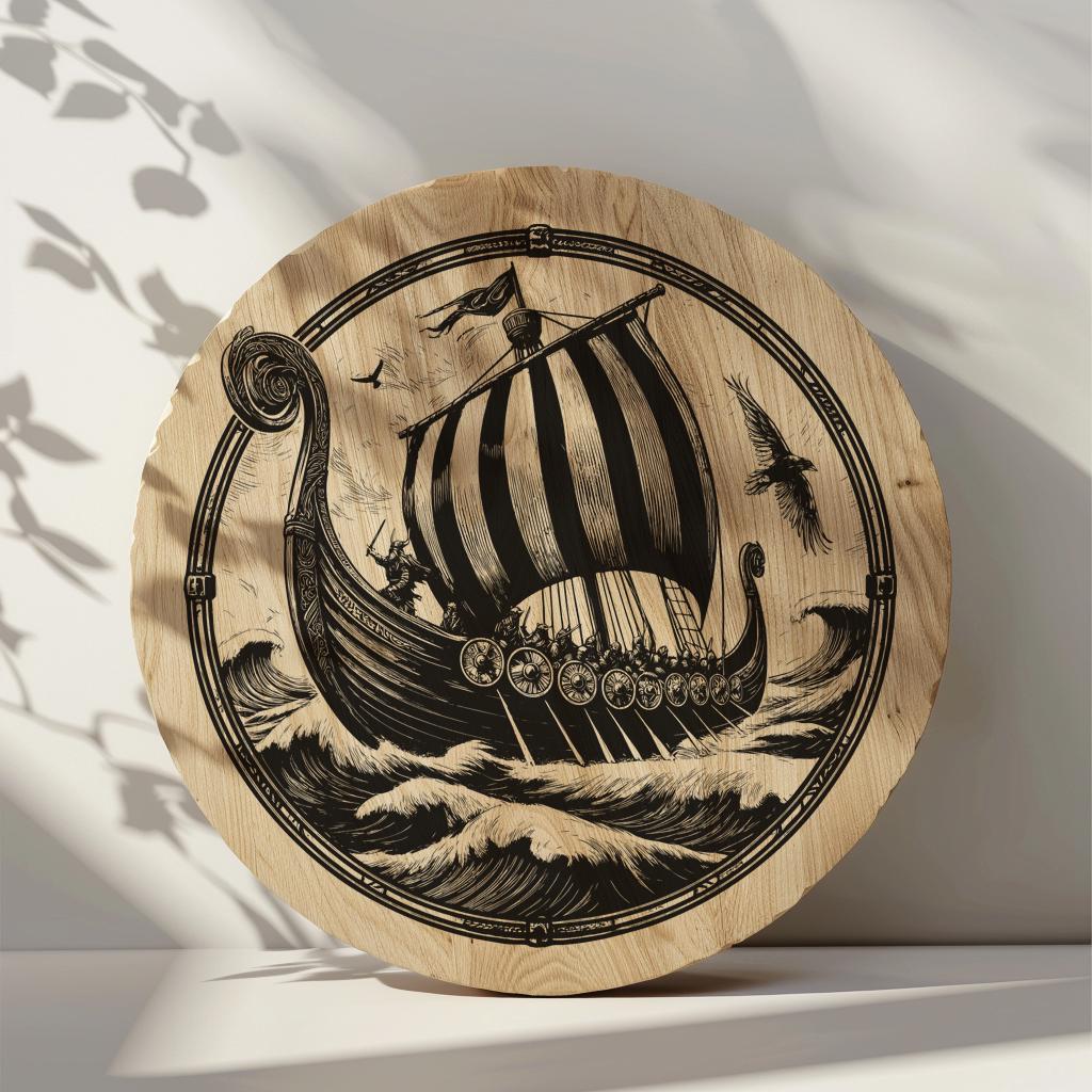 Viking Ship | SVG JPG PNG | Viking Boat Download | Viking Longship T ...