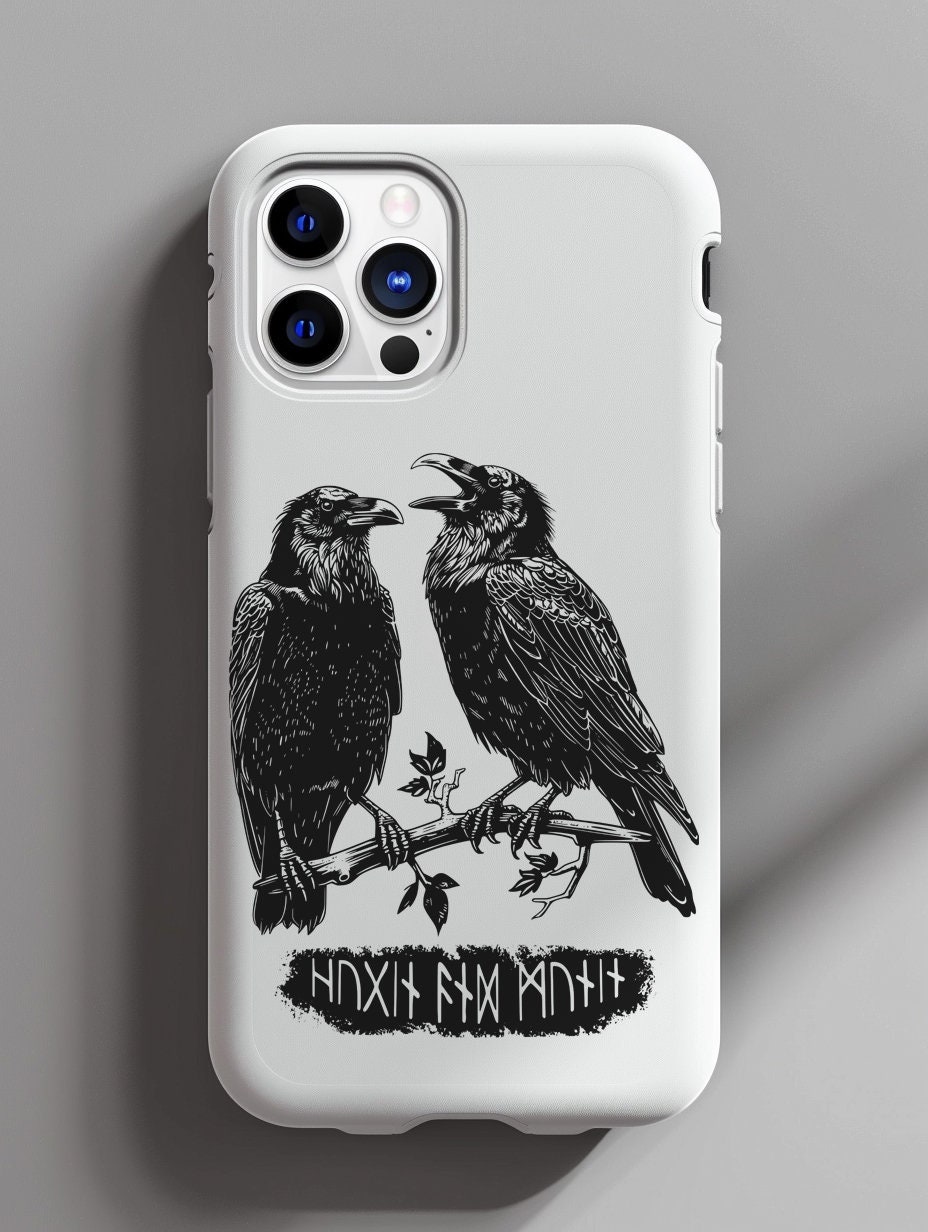 Ravens SVG JPG PNG Hugin and Munin Odin's Ravens Raven Art Raven ...