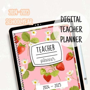 Digital Teacher Planner I 2024-2025 School Year I Digital Download I ...