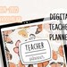 Digital Teacher Planner I 2024-2025 School Year I Digital Download I ...