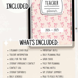 Digital Teacher Planner I 2024-2025 School Year I Digital Download I ...