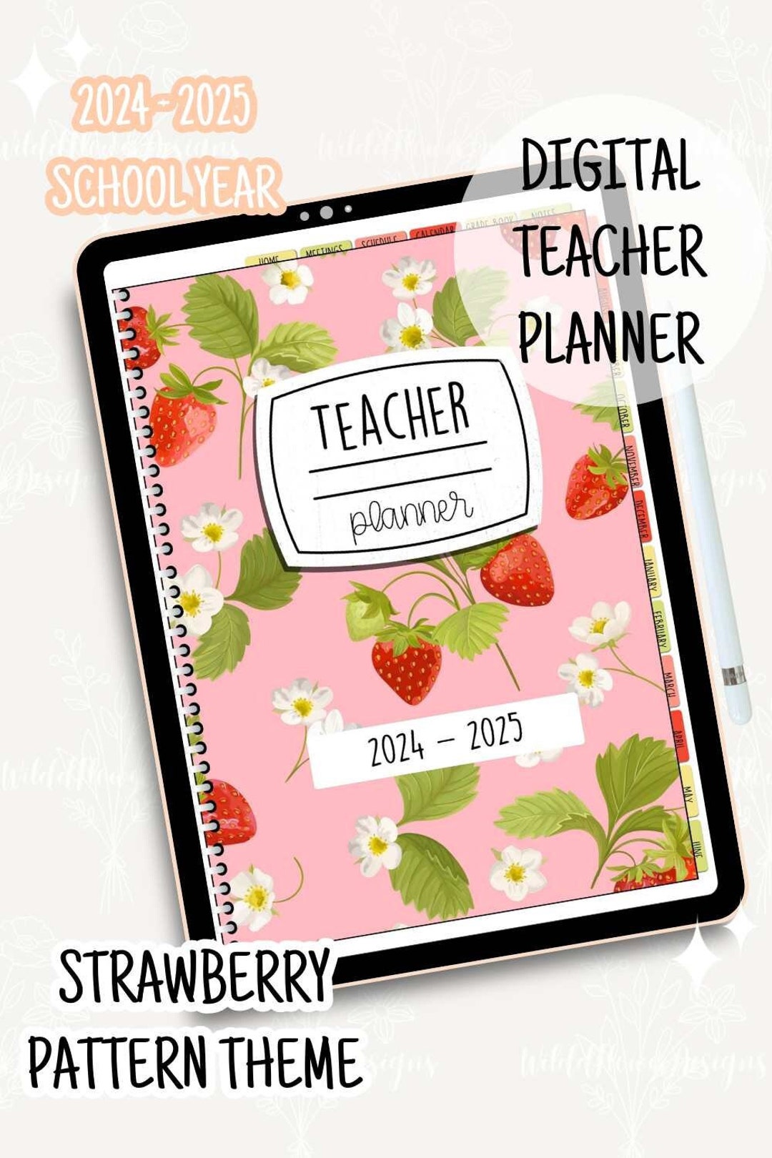 Digital Teacher Planner I 2024-2025 School Year I Digital Download I ...
