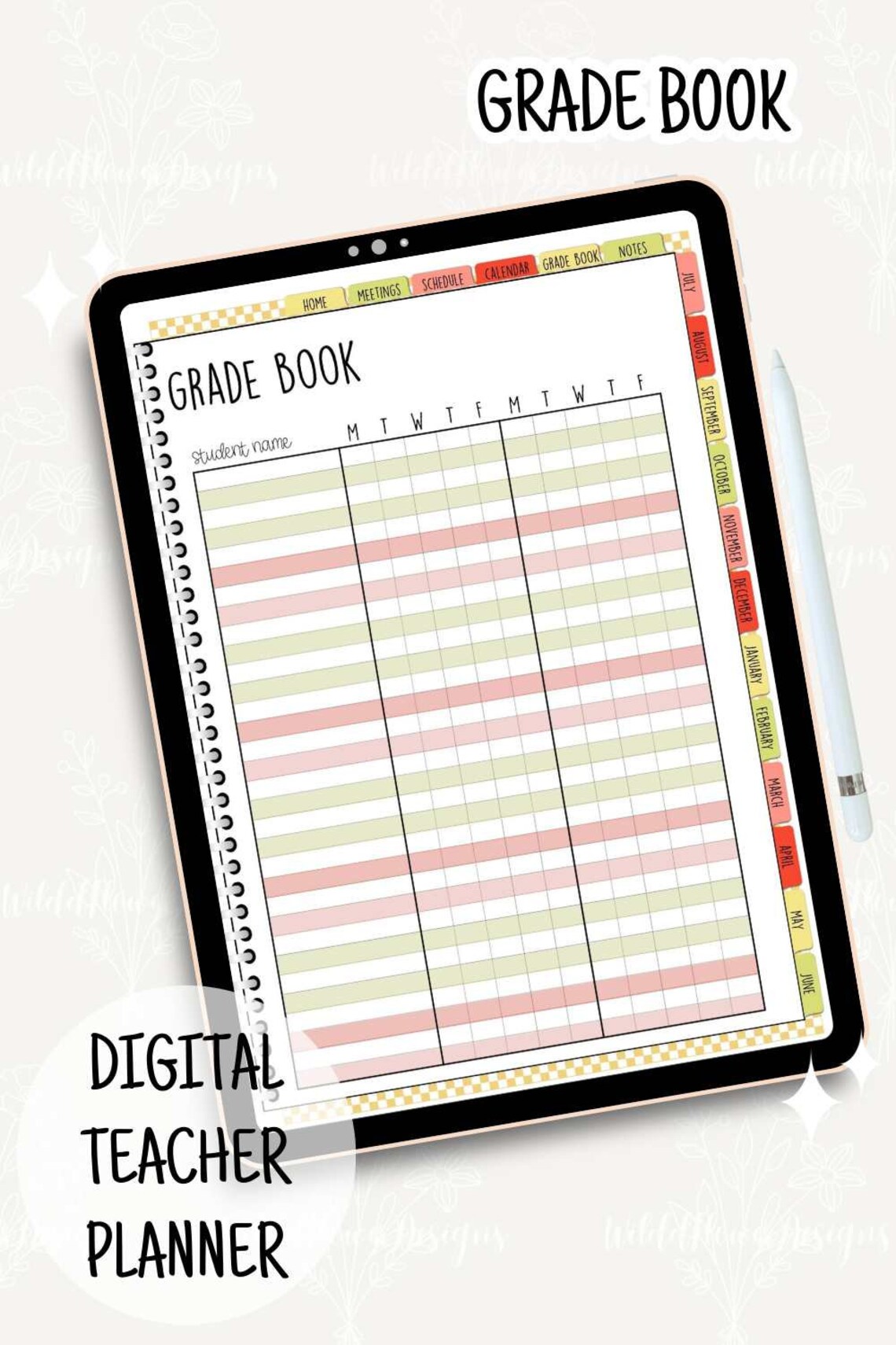 Digital Teacher Planner I 2024-2025 School Year I Digital Download I ...