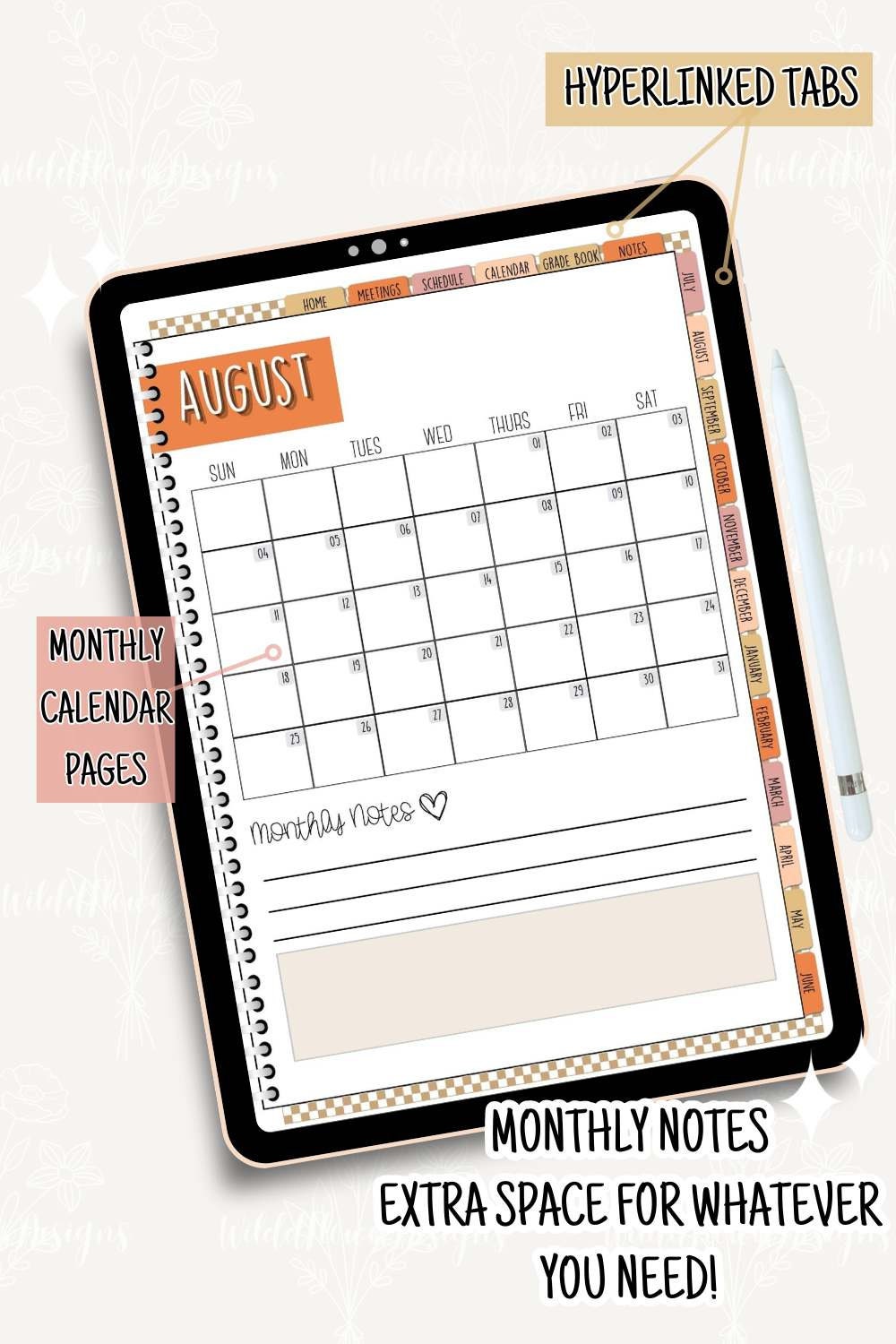 Digital Teacher Planner I 2024-2025 School Year I Digital Download I ...