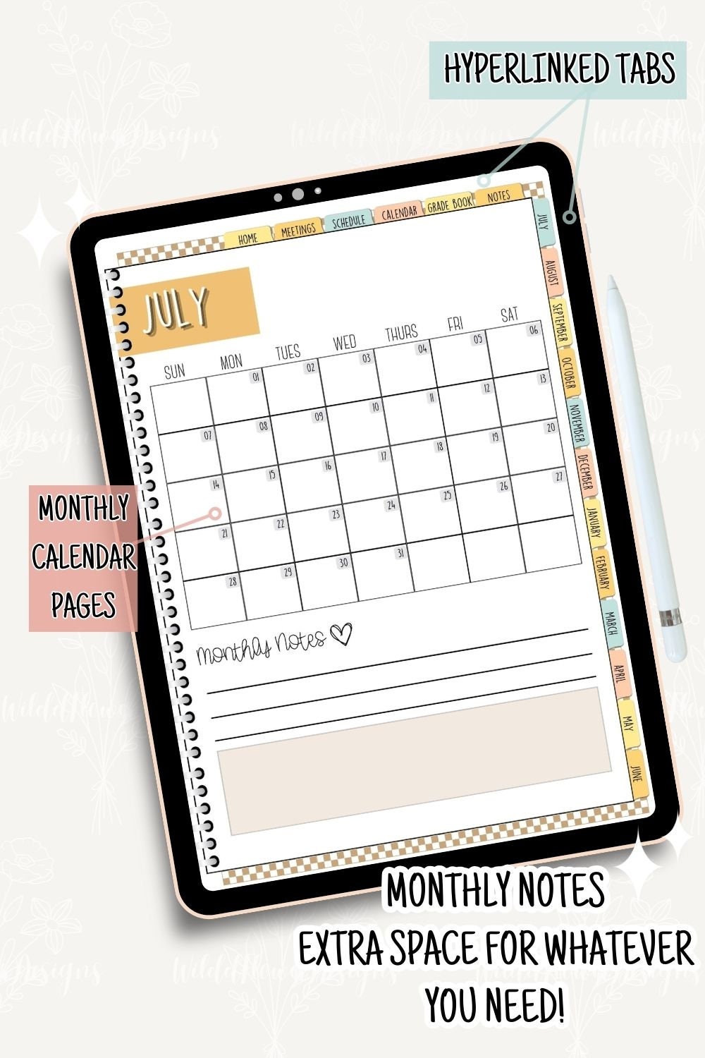Digital Teacher Planner I 2024-2025 School Year I Digital Download I ...