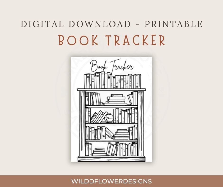 Digital Book Tracker I Reading Tracker - Etsy
