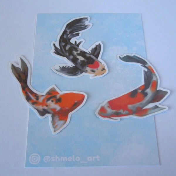 Koi Stickers - Etsy