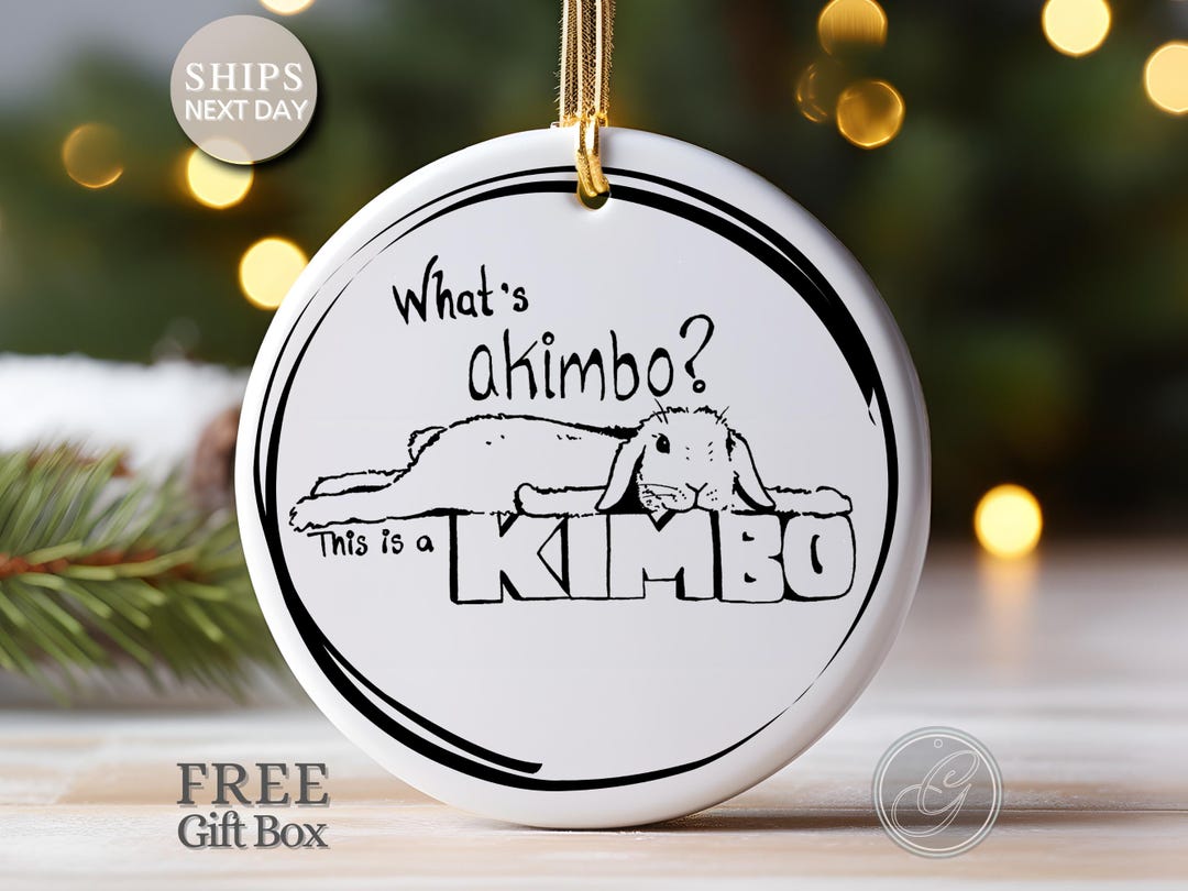 Kimbo the Bun, First Ornament, Bunny Rabbit 2024, Pet Family, Funny Christmas Gift - Etsy