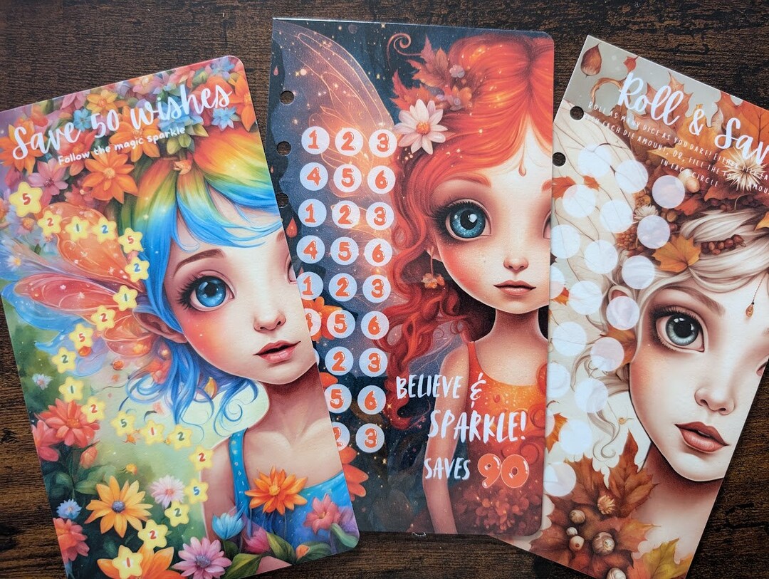 Fairy Game Challenges | A6 Binder Dashboards - Etsy
