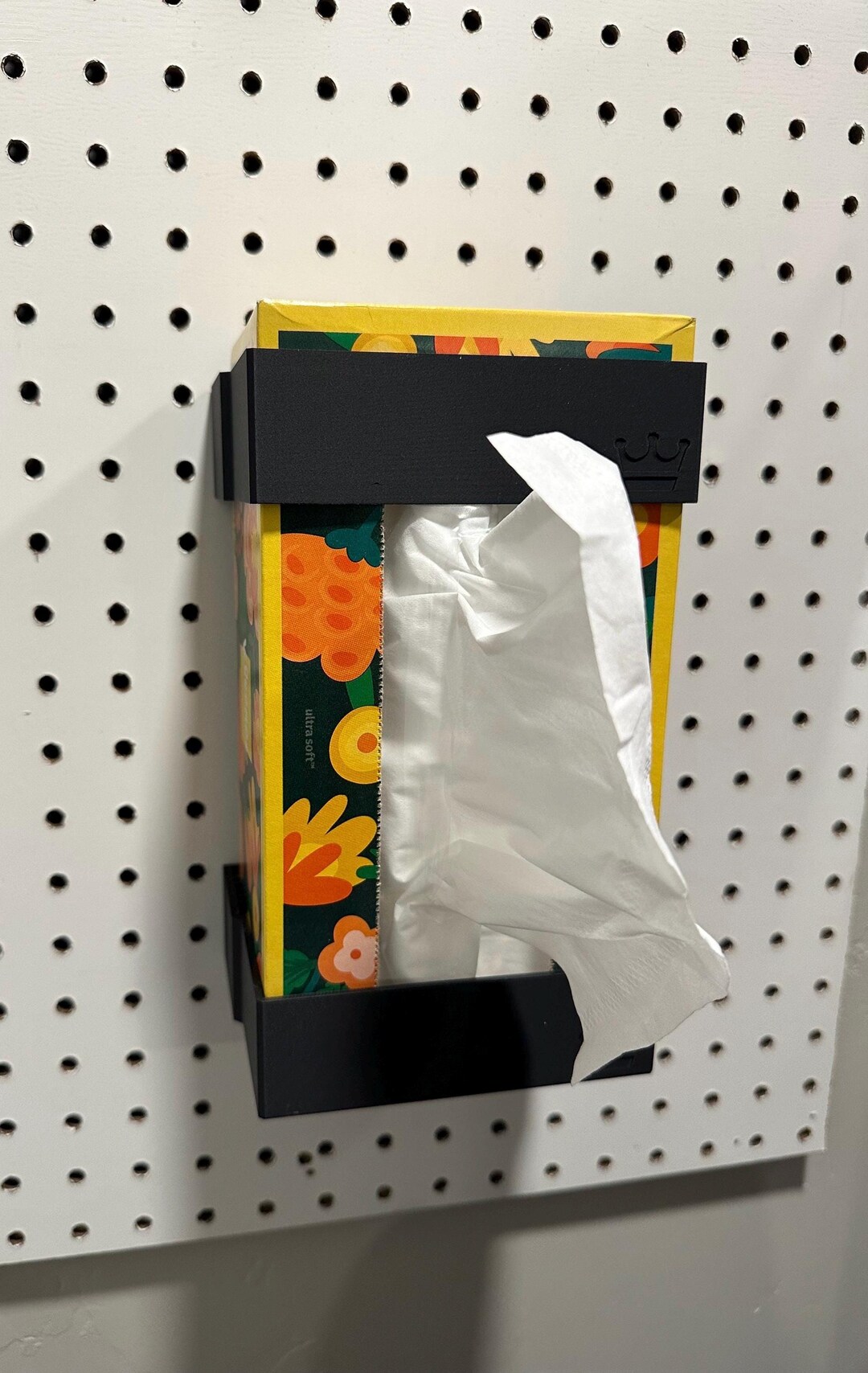 Pegboard Adjustable Kleenex/tissue Box Holder - Etsy