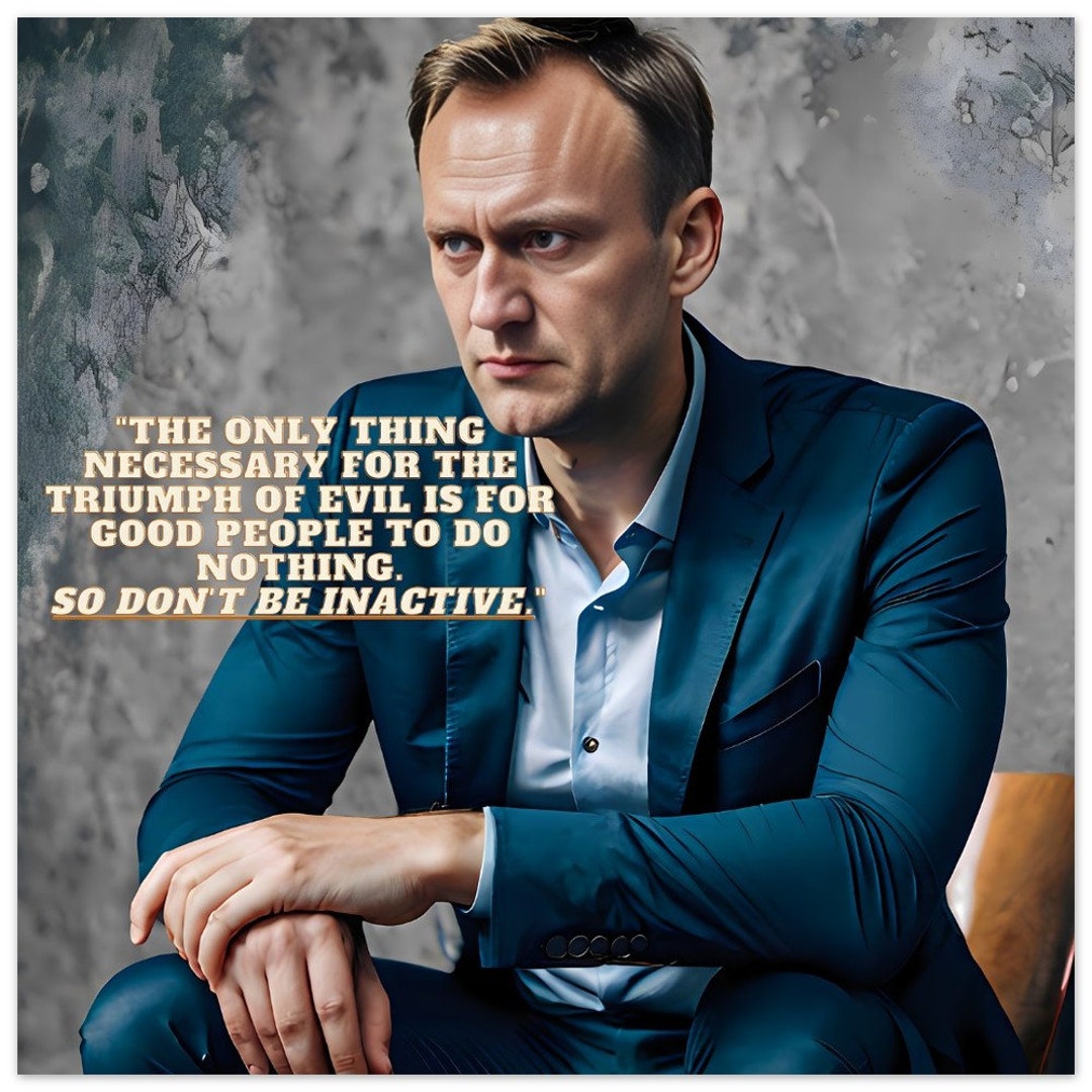 Navalny the Thinker Poster Quote 12x12 - Etsy