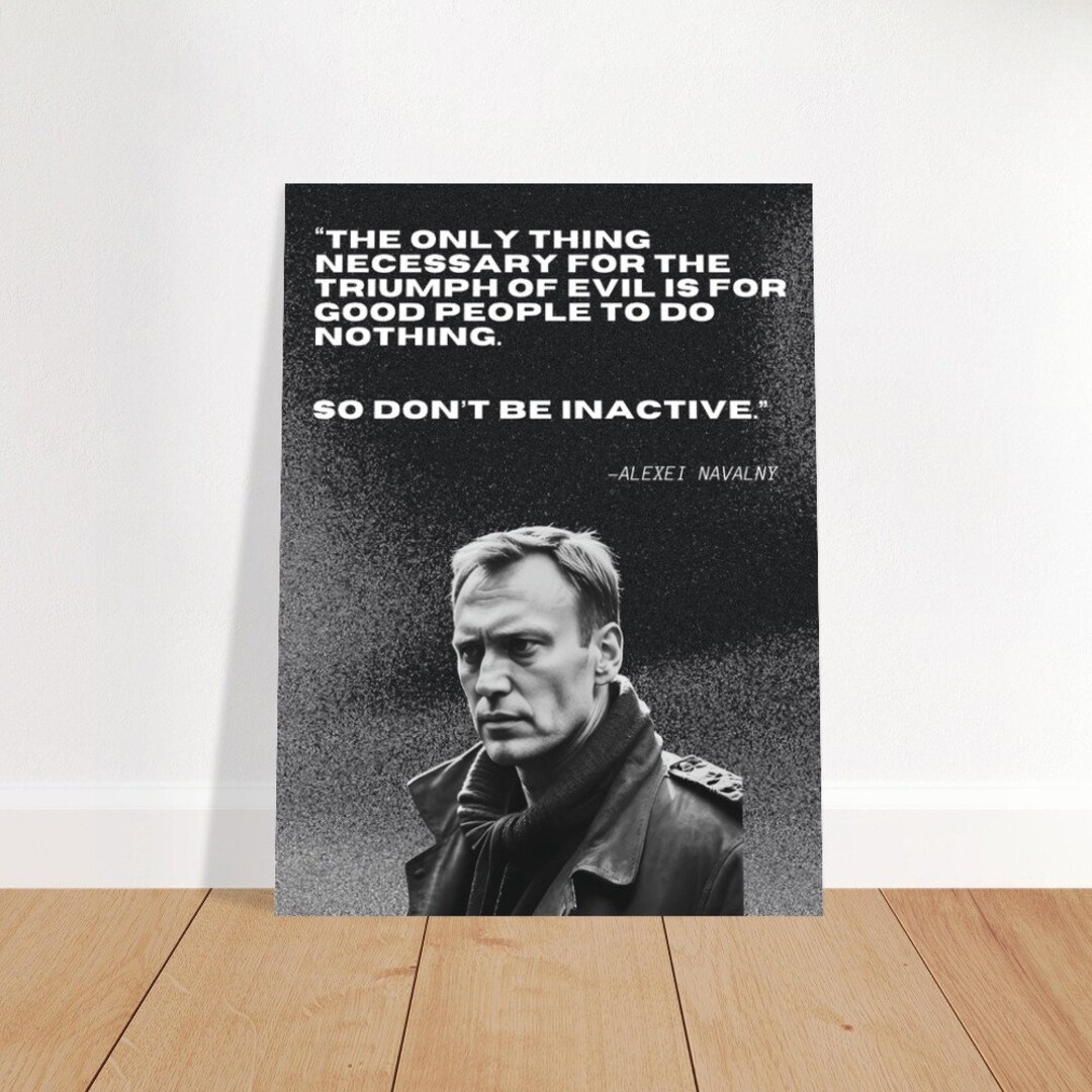 Alexei Navalny Quote Poster Print - Alexei Navalny Never Dies - Etsy