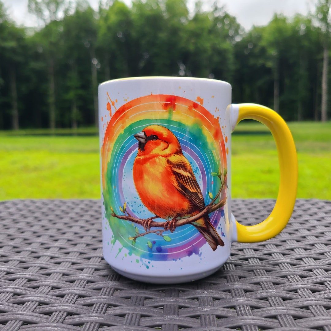 Canary Coffee Mug, Multiple Options, 15 Oz Ceramic With Eye-catching ...