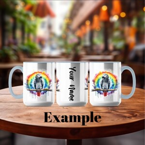 Umbrella Cockatoo Mug, Multiple Photo Options, Beautiful Ceramic Mug ...