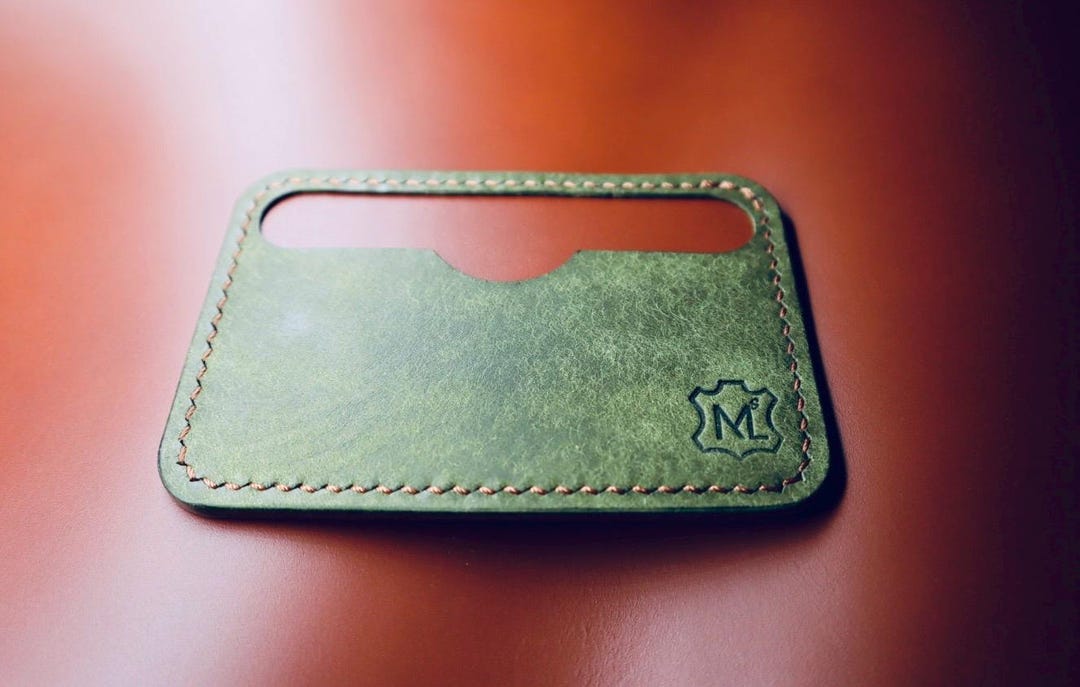 Single Pocket Card Holder - Etsy
