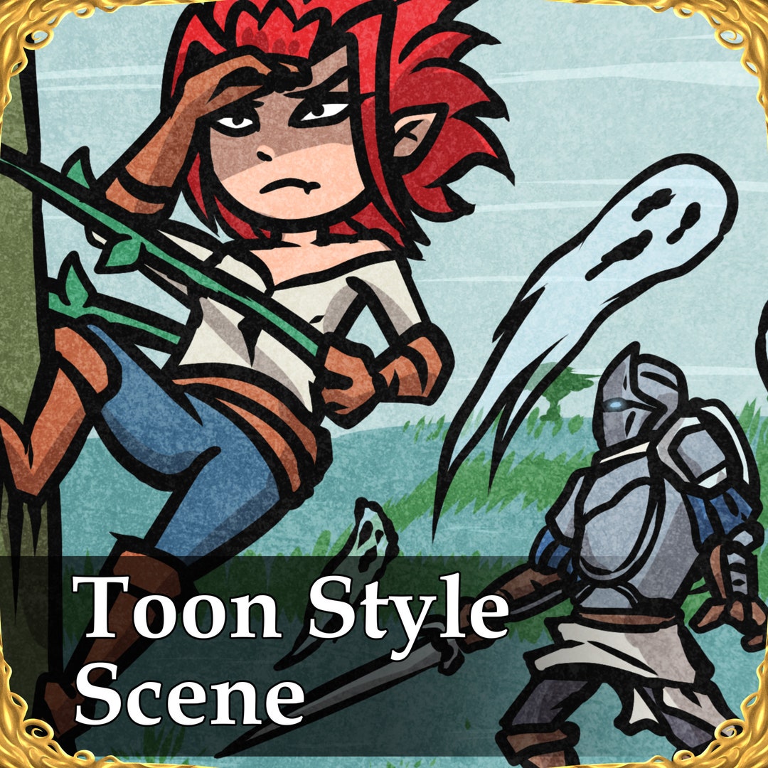 Toon Style Scene Dnd Campaign Moments, Cartoon Illustration, RPG ...