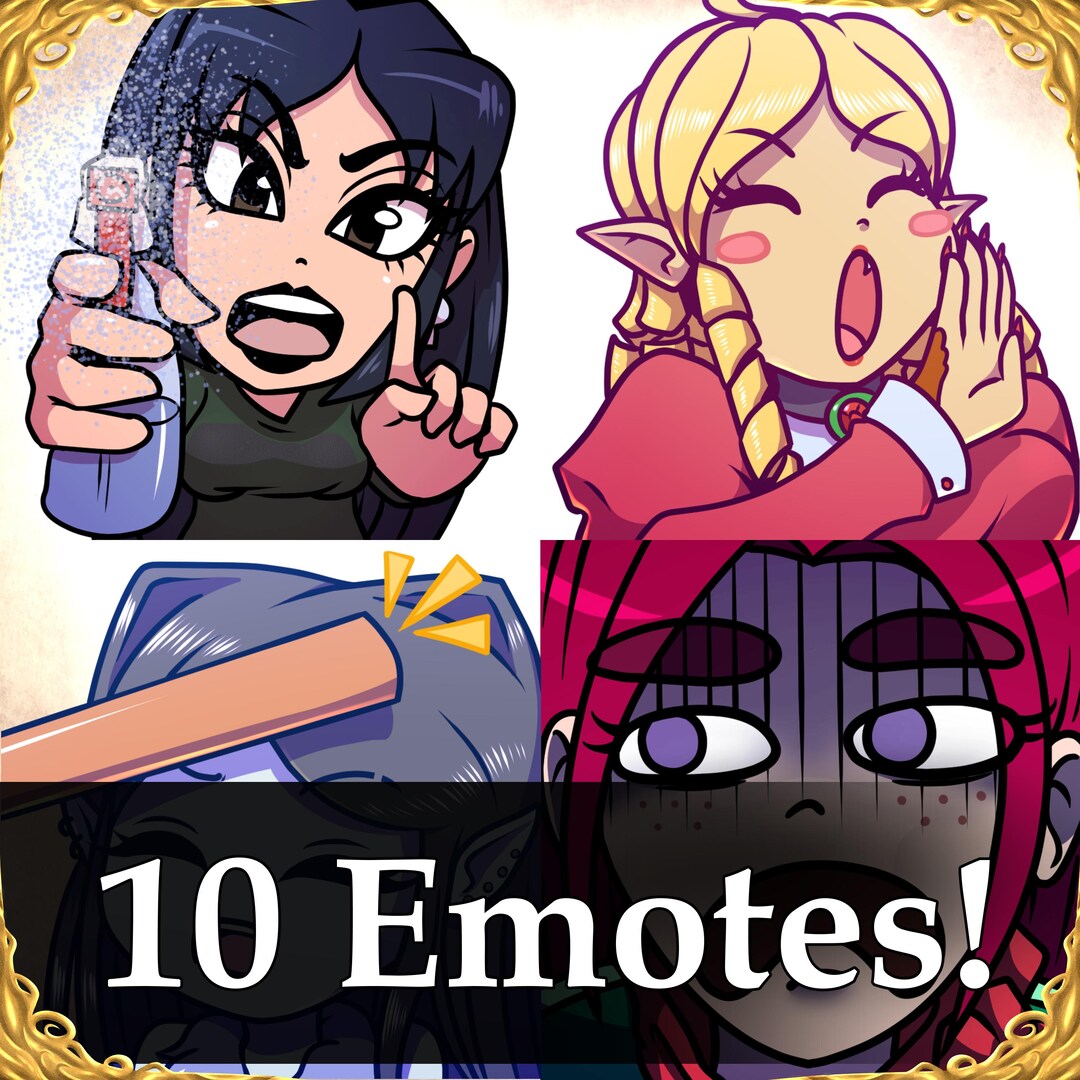 10 Emotes 20% off Custom Emoji for Streamers & Discord Servers ...
