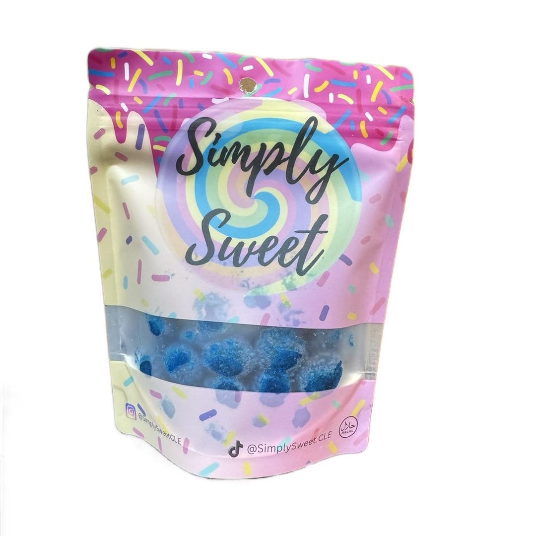Super Sour Blue Razz Gushers Candy - Etsy