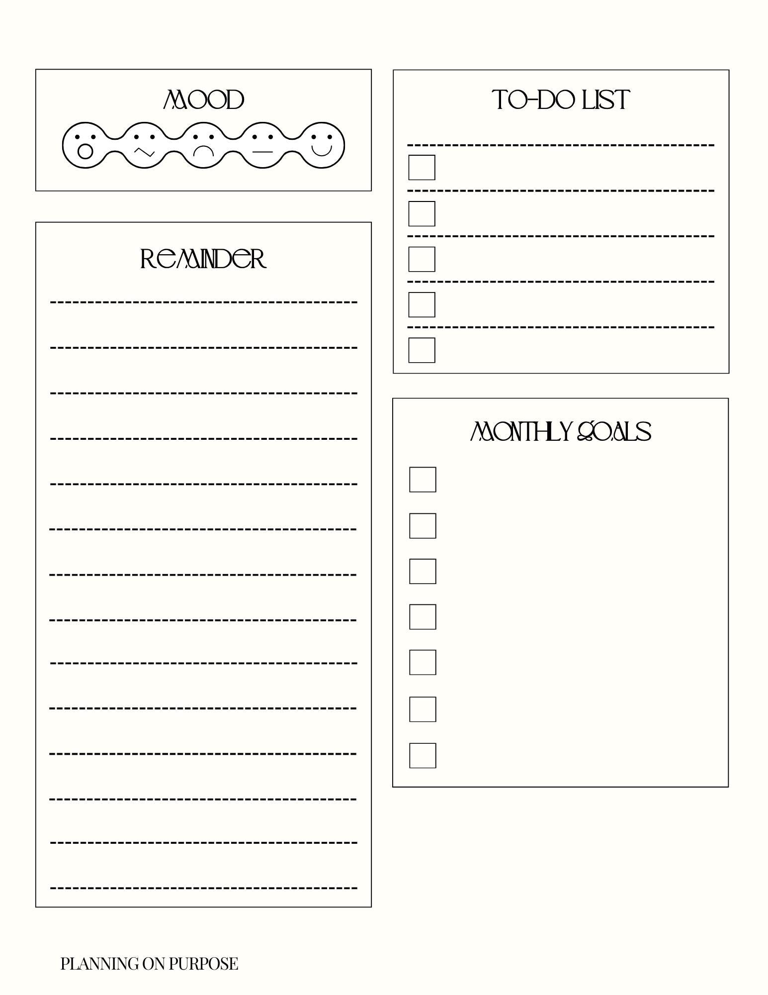 Digital 12-month Planner: Planning With Purpose - Etsy