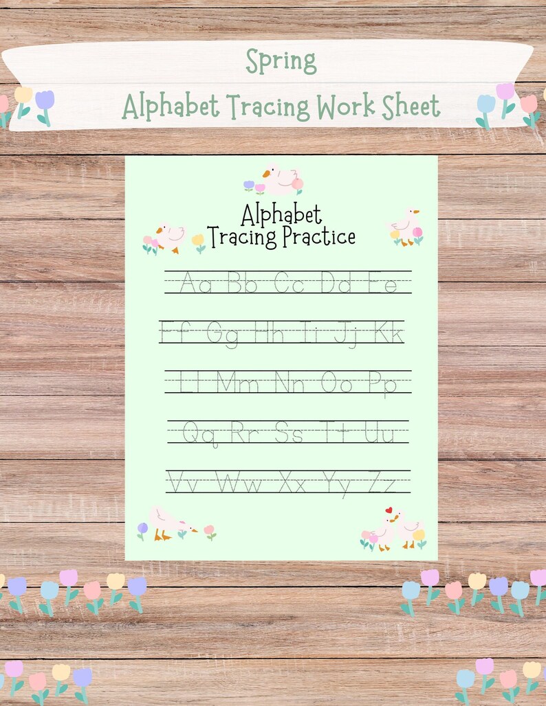 Alphabet Tracing Sheet, ABC Tracing, Handwriting Practice, Tracing ...