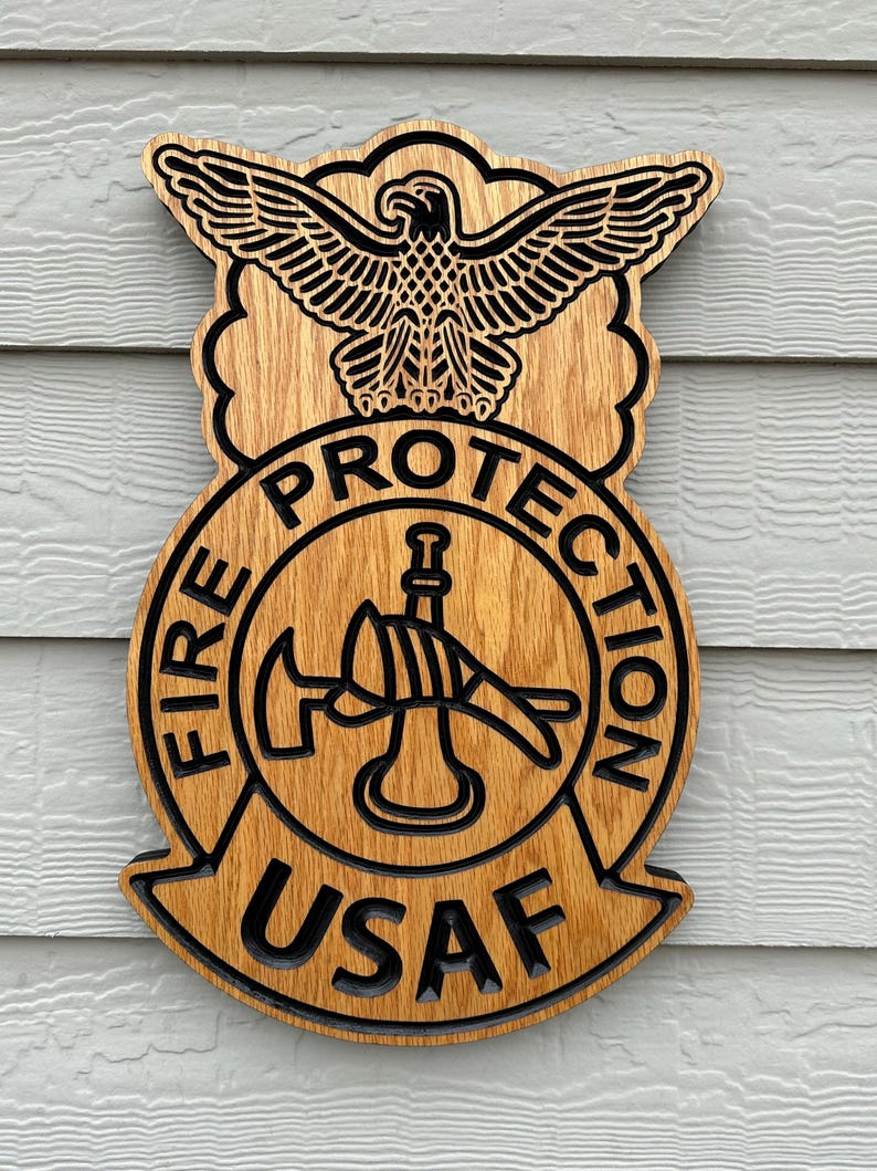 Air Force Fire Protection Badge - Etsy