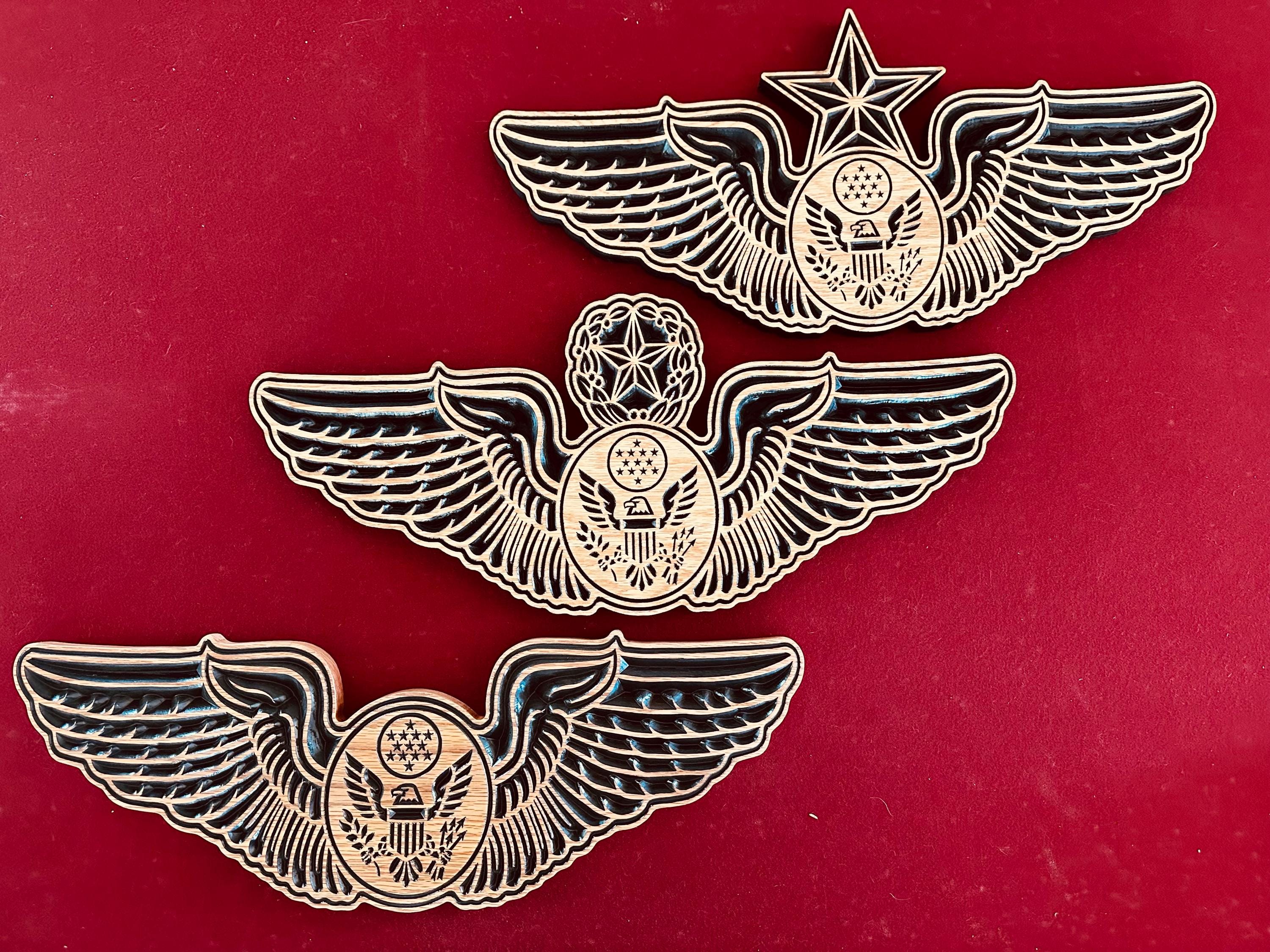 Carved Air Force Air Crew Wings - Etsy