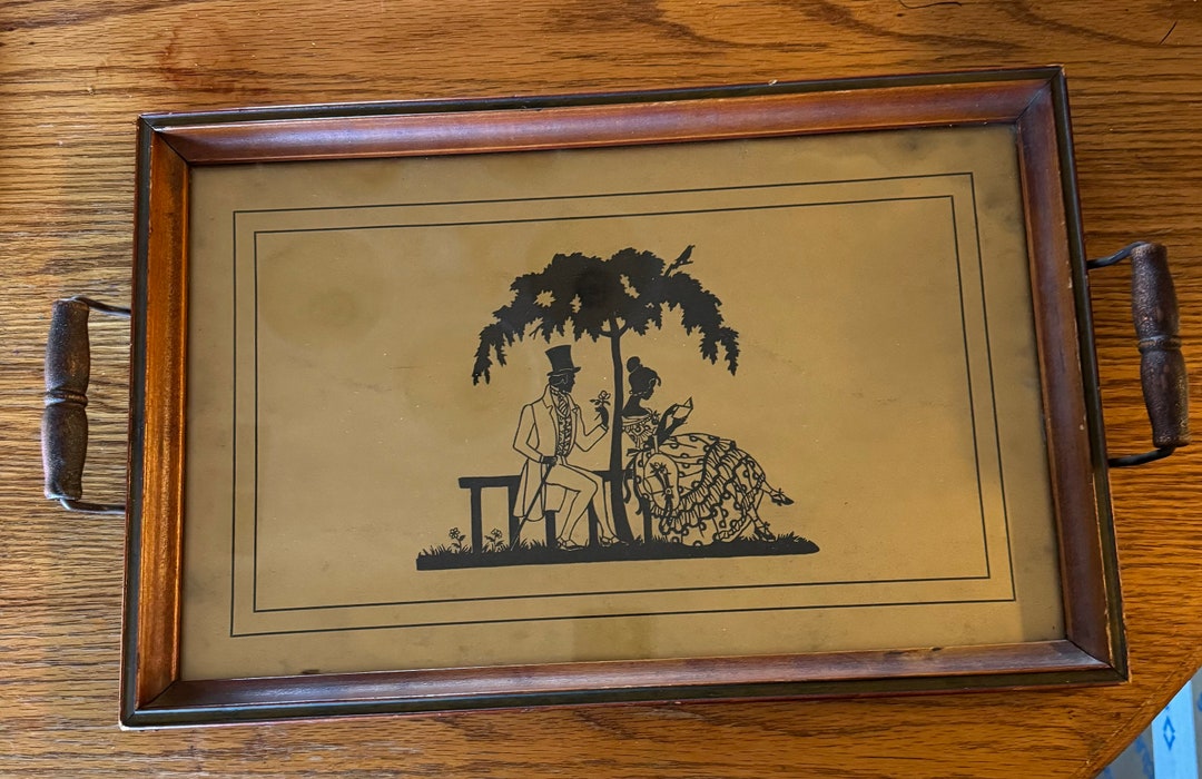 Early 20th Century Victorian Tray With Oak Frame - Etsy