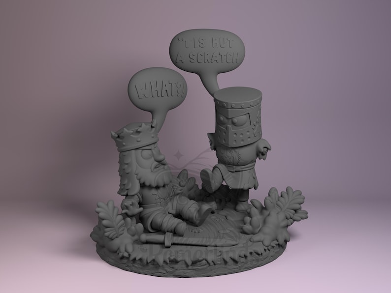 The Black Knight – Monty Python and the Holy Grail – Chibi Model Kit by ...