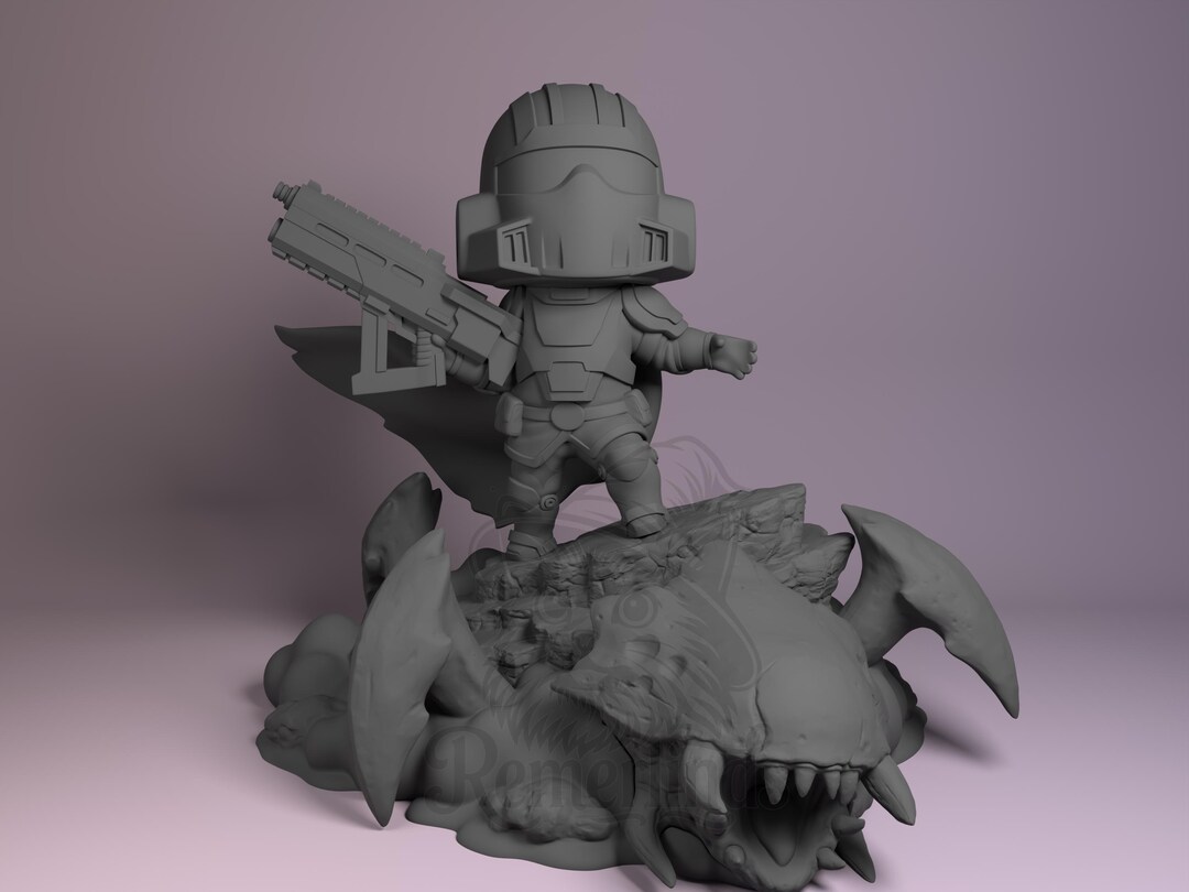 Bugstorm Diver – Galactic Bug War – Chibi Model Kit by Nomnom – 16K ...