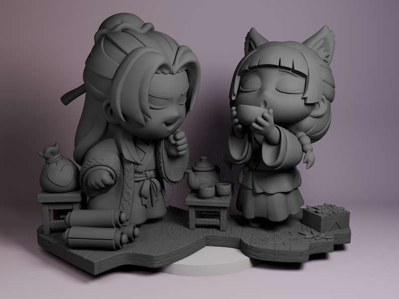 Jinshi and Maomao – Apothecary Diaries – Chibi Model Kit by Nomnom ...