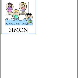Bible Story Simon Says Flash Cards Kids Game Follow the Leader instant ...