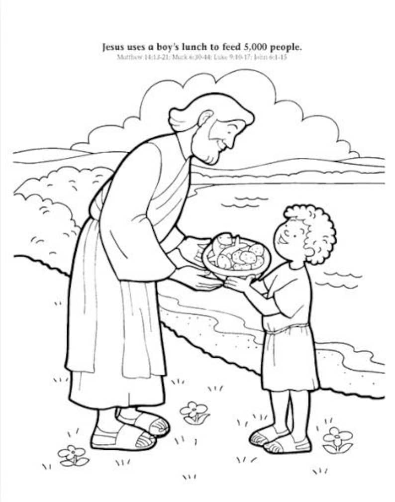Bible Story Activity Sheets Coloring Pages 40 Pages 8.5x11 Sheets PDF ...