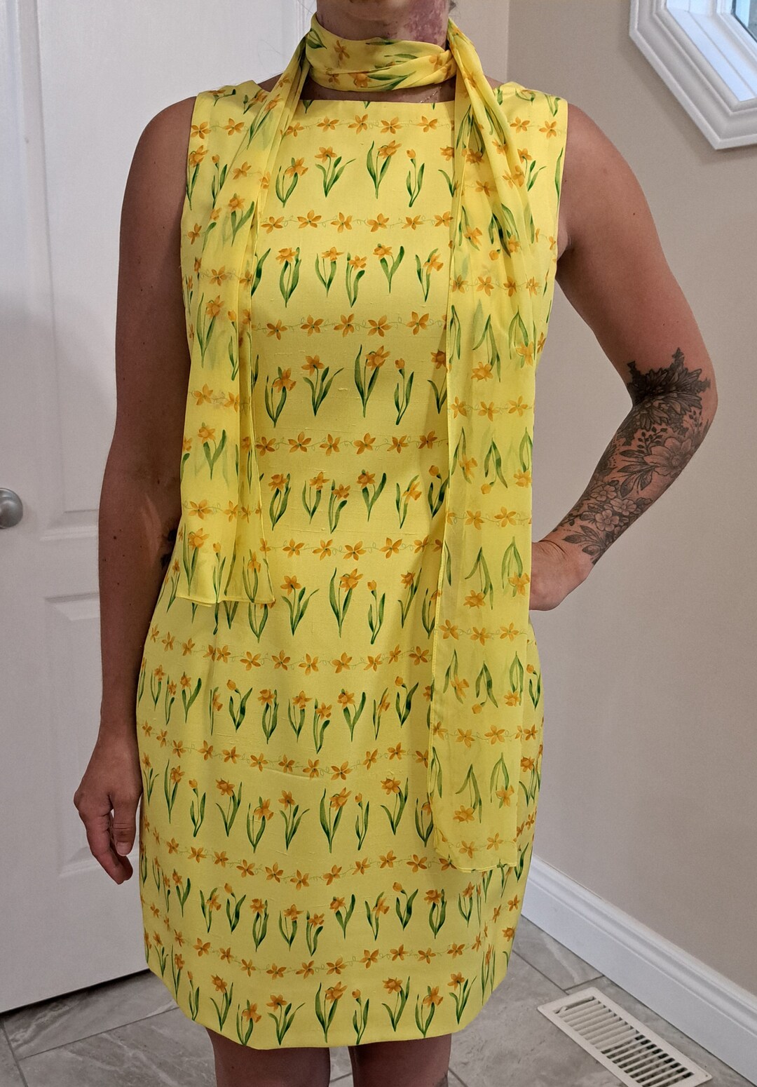 Yellow Kay Unger Summer Dress - Etsy