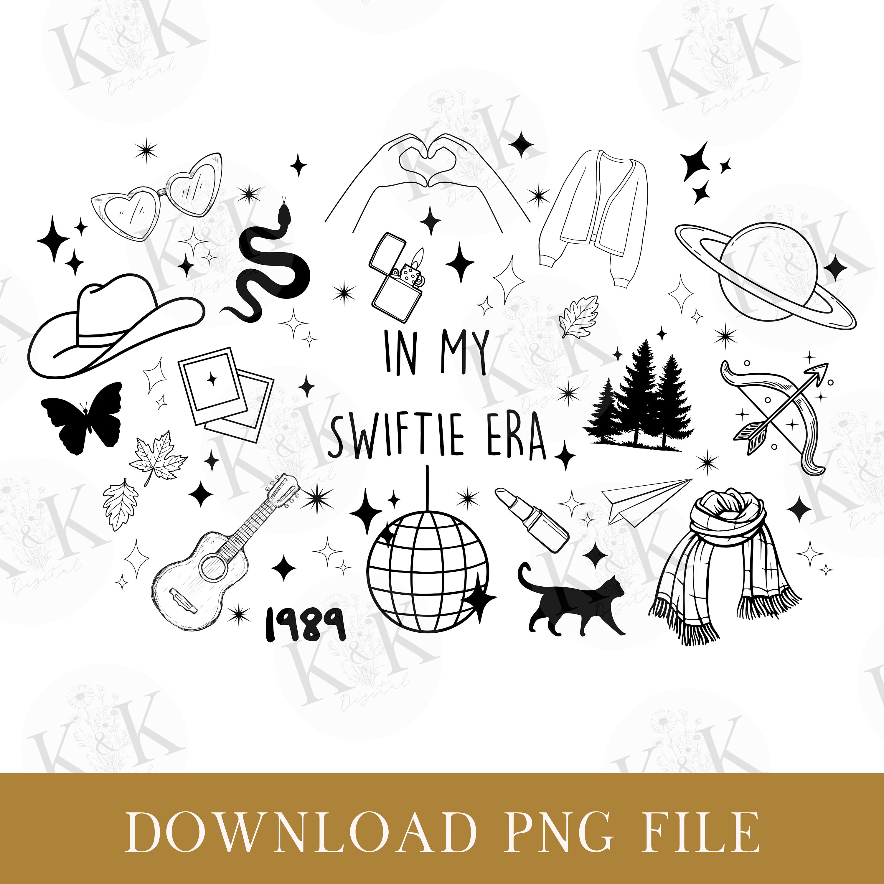 In My Swiftie Era PNG, Eras Tour Digital File, Sublimation Design ...