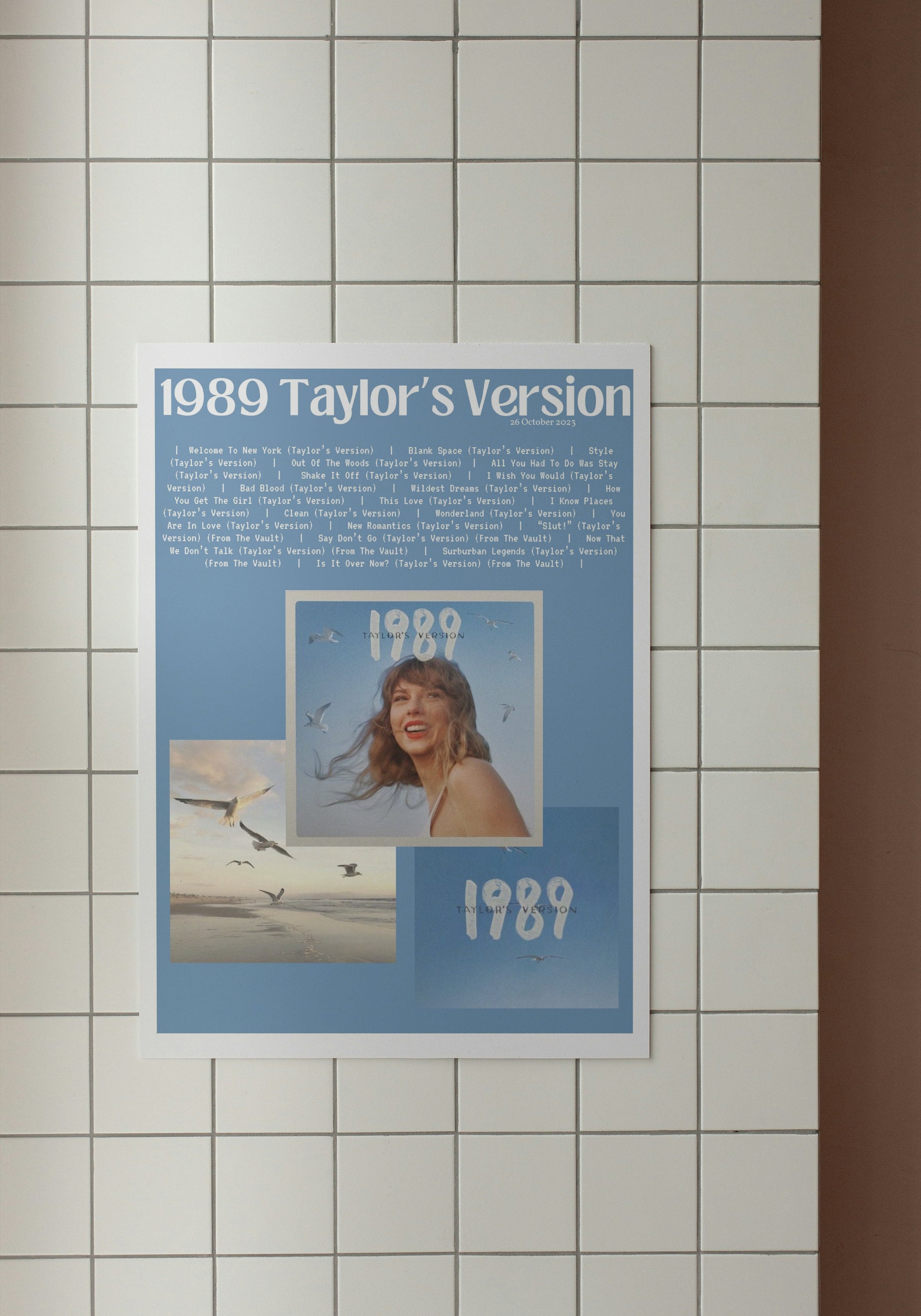 DIGITAL 1989 taylor's Version Album Cover Poster, Taylor Swift, Wall ...