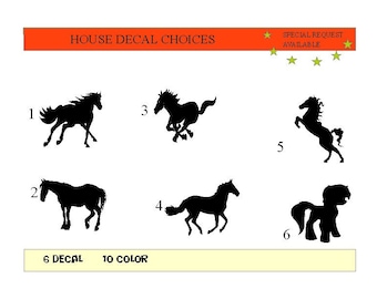 Stallion Vinyl Decal, Horse Decal Multiple Colors and Sizes Available ...