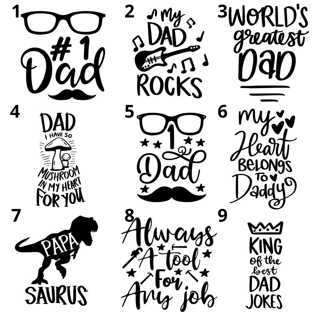 Dad Father Decal 1 / Father Dad Decal 1 - Etsy
