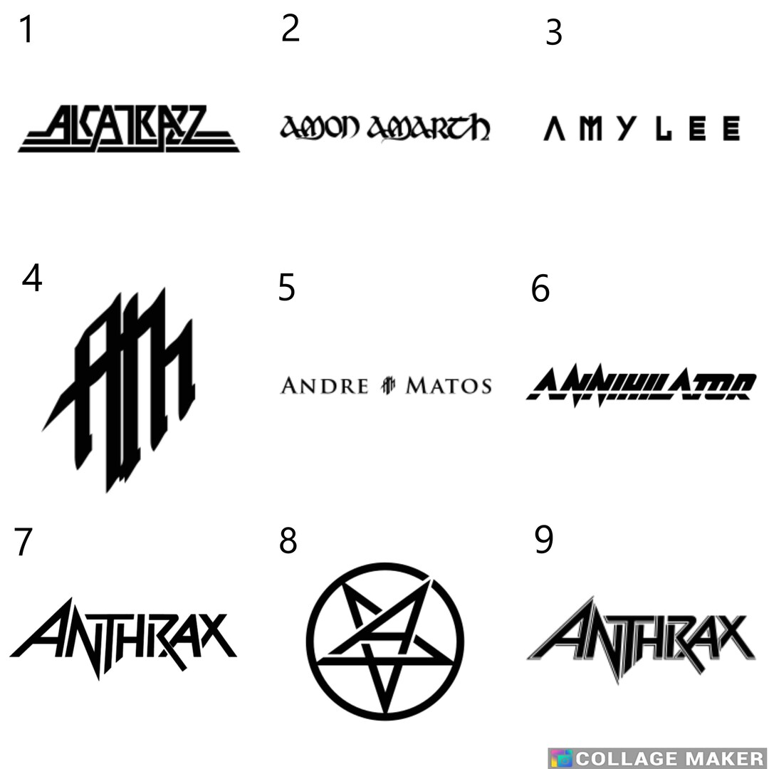 Metal Music Group Decal 1 / Metal Band Decal 1 - Etsy UK