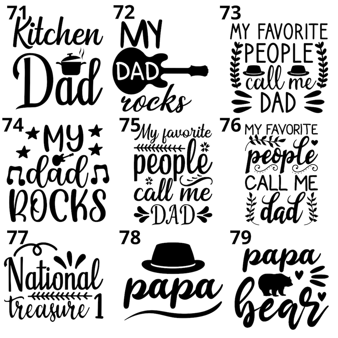 Dad Father Decal 2 / Father Dad Decal 2 - Etsy