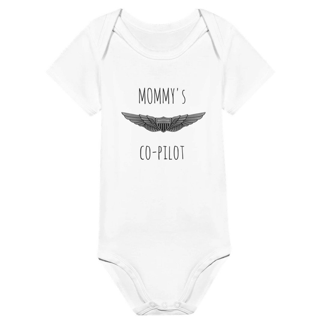 Mommy's Co-pilot Onesie army Wings - Etsy