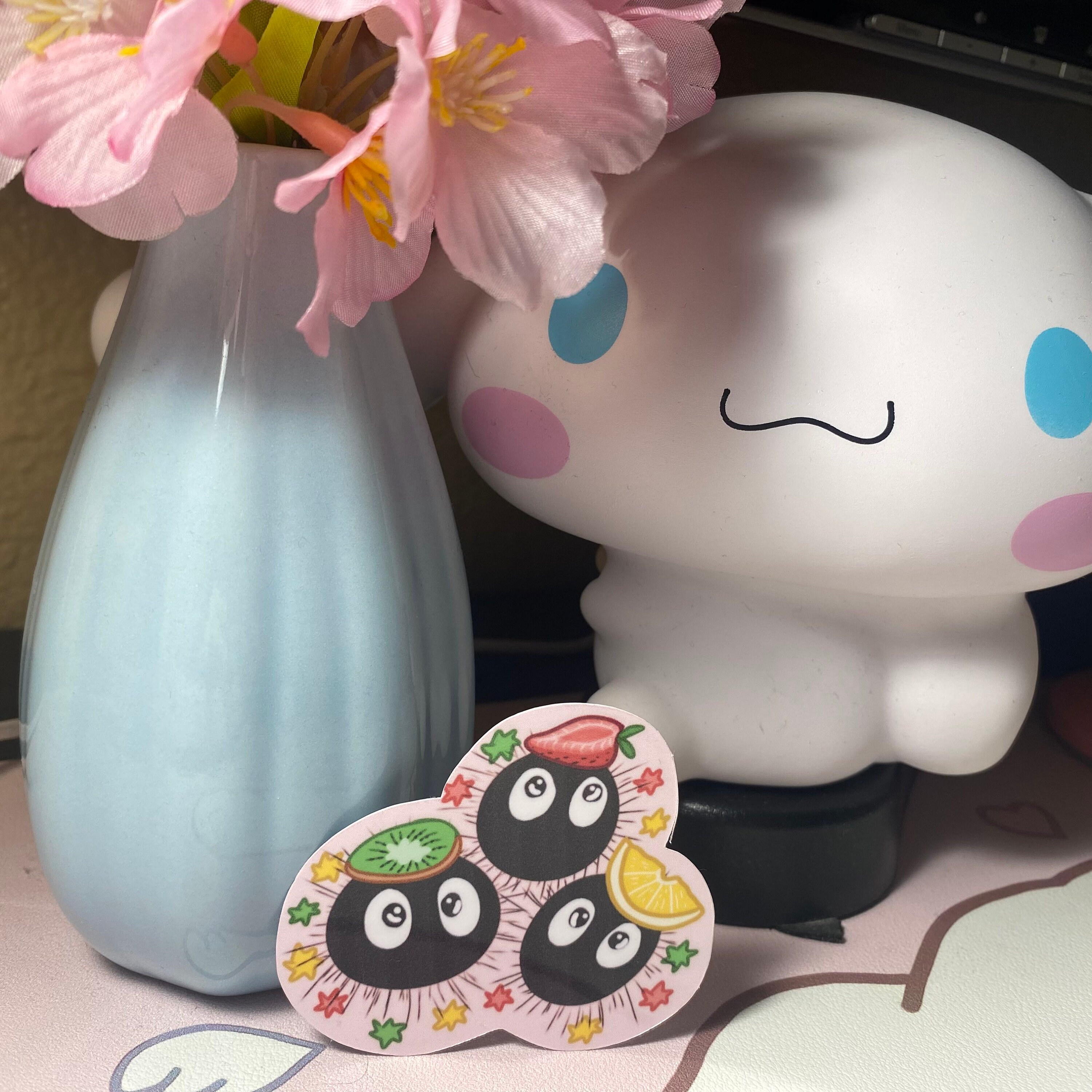 Spirited Away Soot Sprites Fruit Sticker - Etsy