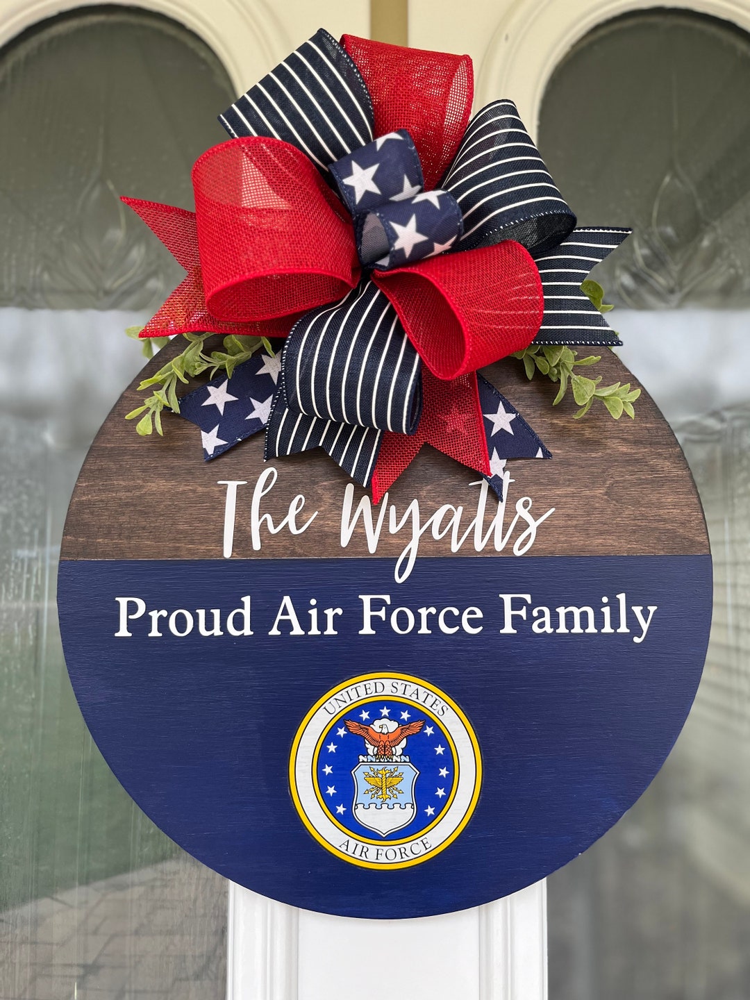 Personalized Air Force Family Door Hanger - Etsy