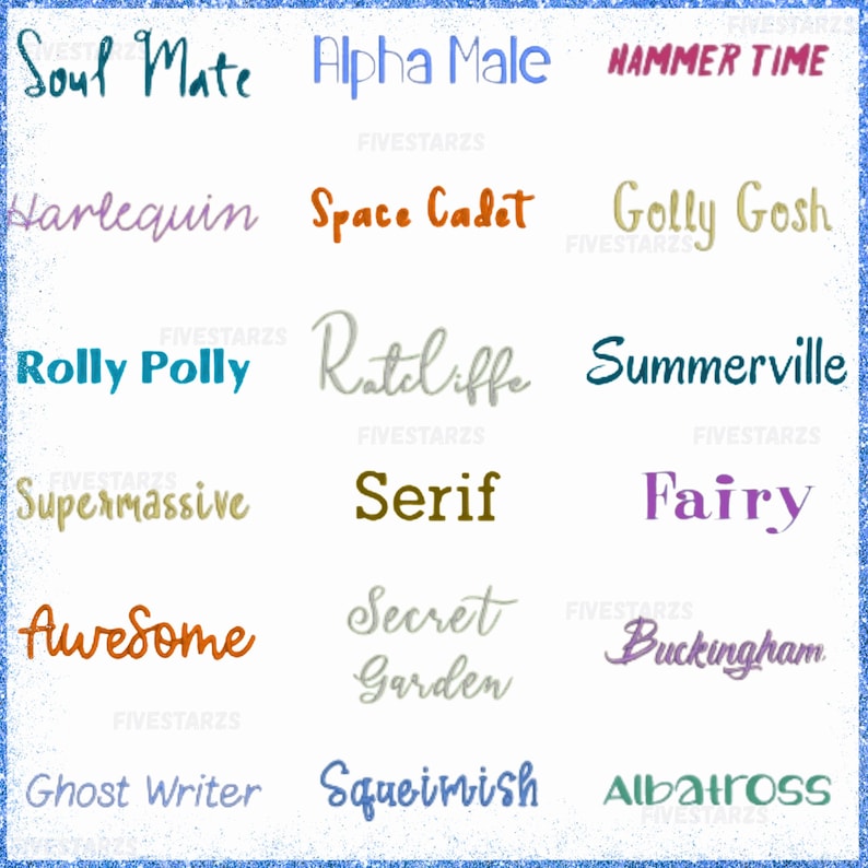 1600+ Machine Embroidery Font Designs Size 1 to 3 Inch – PES Format for ...