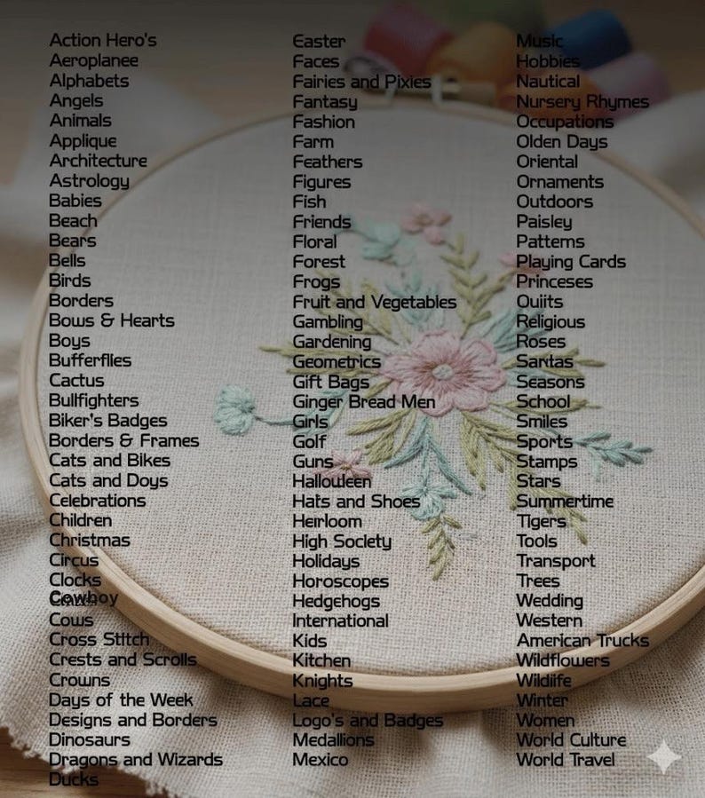 550,000 Embroidery Designs PES Files for Baby Lock, Brother & Deco ...